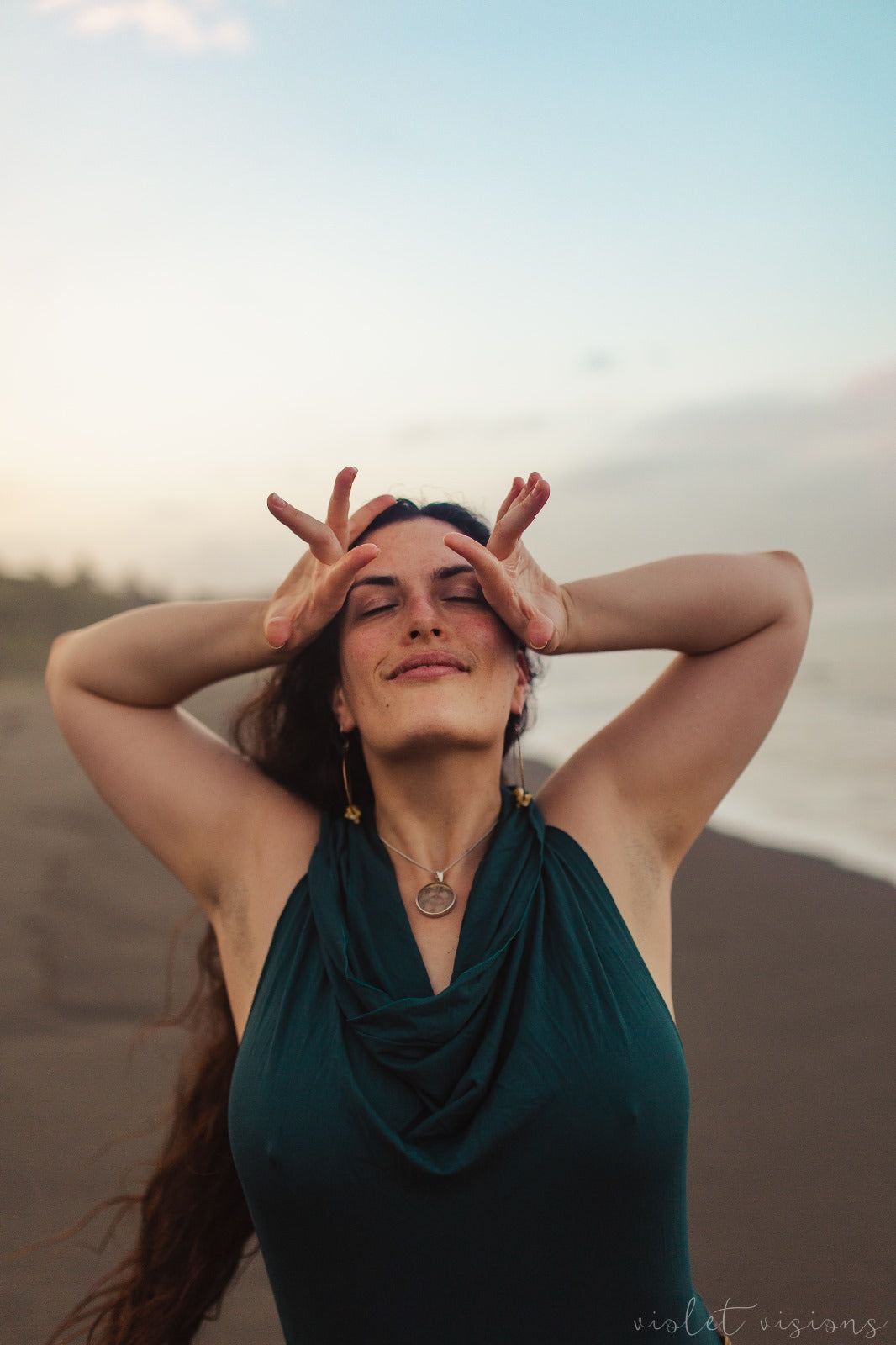 Hooded Dancing Dakini Dress - Green | Dresses – Dancing Dakini Designs
